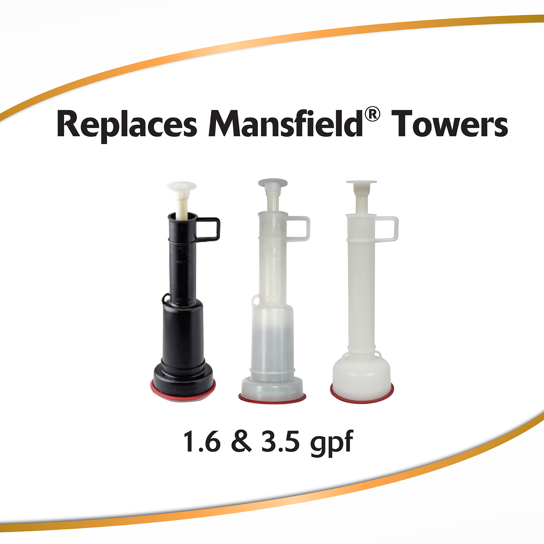 Fits Mansfield 210 and 211 Toilet Flush Valve & Seal Kit - Korky